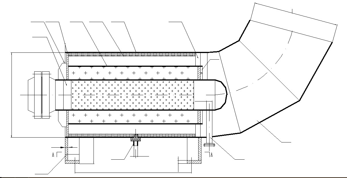 Power Plant Boiler Steam Purge Silencer 12Cr1MoV Horizontal Noise ...