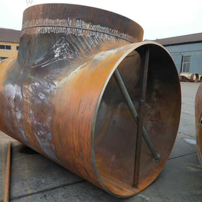 Polished Surface Sch 40 Weld Fittings Large Butt Welded Tee Wear Resistance