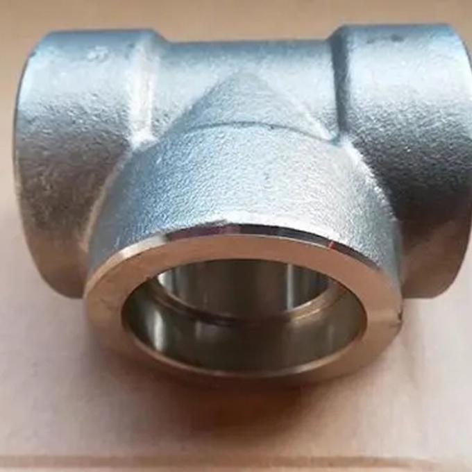 A105 Carbon Steel Socket Pipe Fittings Tee MSS SP-97-2019 Standard
