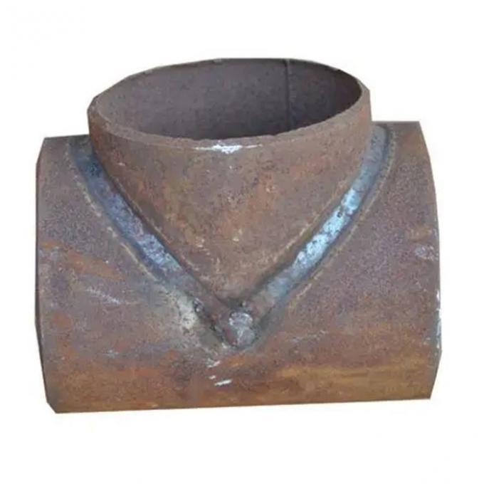 Large Diameter Weldable Steel Pipe Fittings Customized Butt Weld Tee