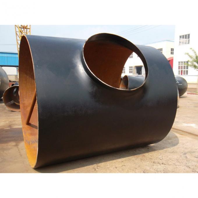 Large Diameter Weldable Steel Pipe Fittings Customized Butt Weld Tee