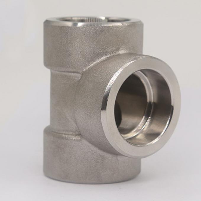 SW / THD Socket Pipe Fittings 1" Tee 3000# ASTM A105 ASME B16.11