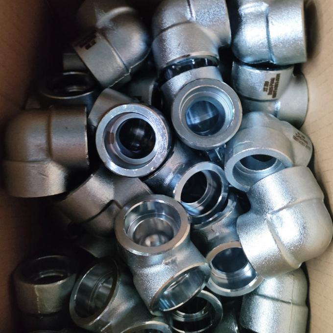 90° Elbow DN25 CL3000 With Internal Thread Socket Welding Forged High Pressure Pipe Fittings